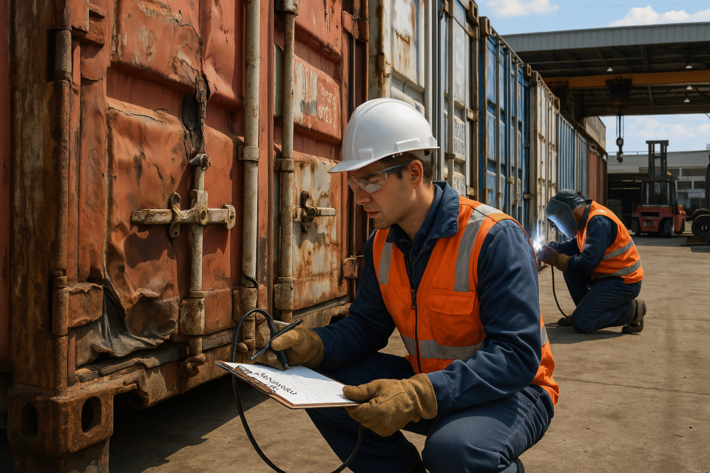 Common Container Damages and How We Fix Them